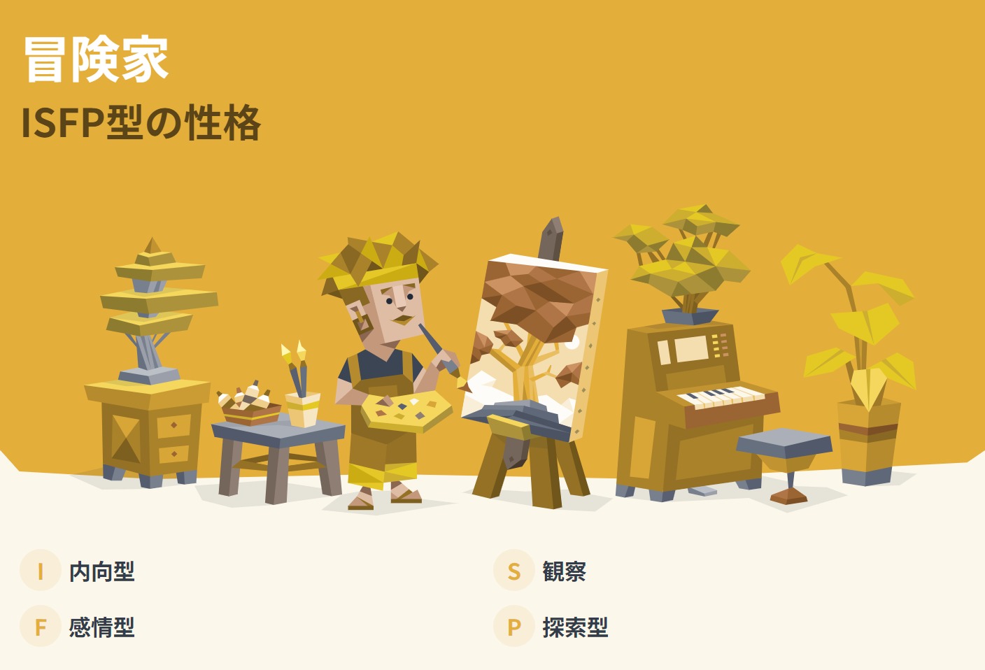ISFP-T(冒険家・慎重型)を論文20本以上で科学的に解説 ｜ サンブレイズ